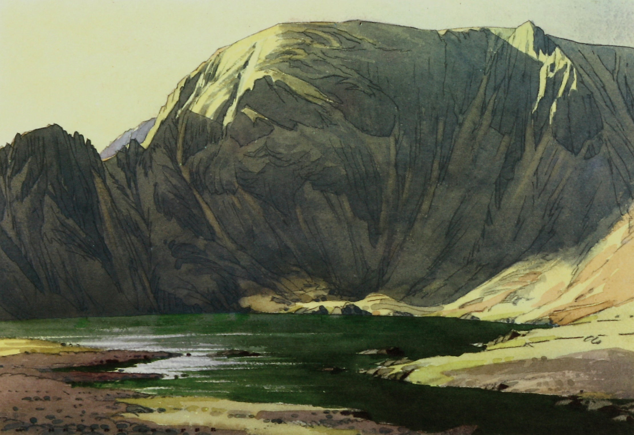 Red Tarn, Helvellyn by William Heaton Cooper R.I. (1903 - 1995)